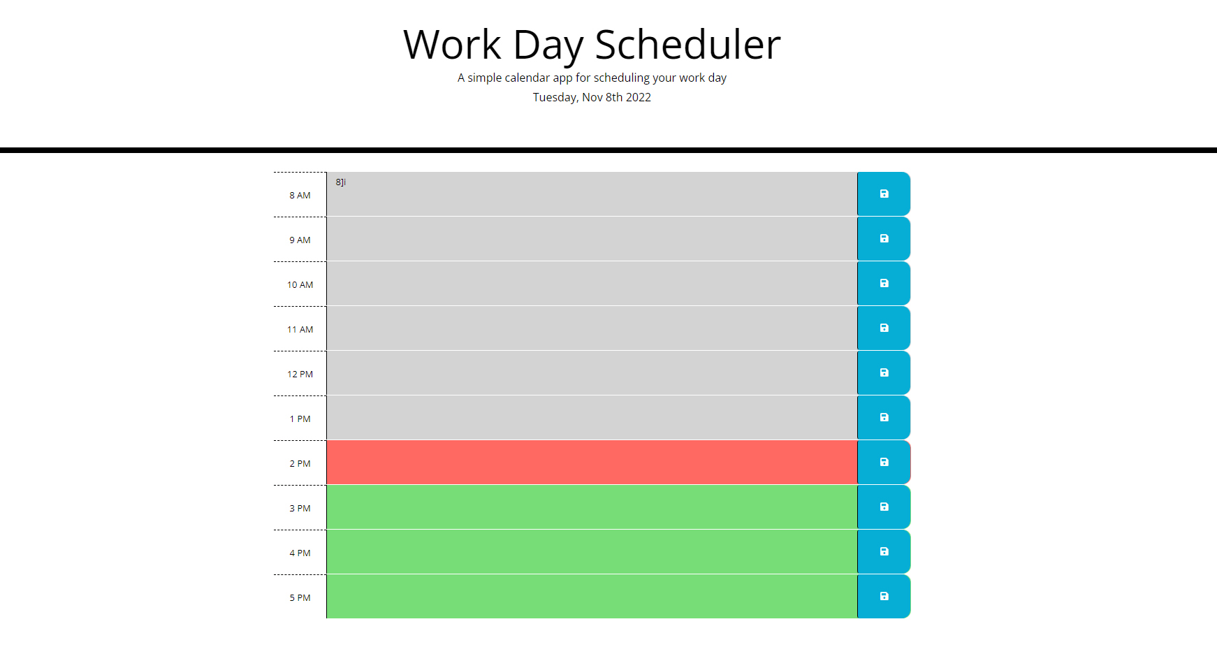 GitHub - Staygold93/Work-Day-Scheduler: A schedule to help you organize your days