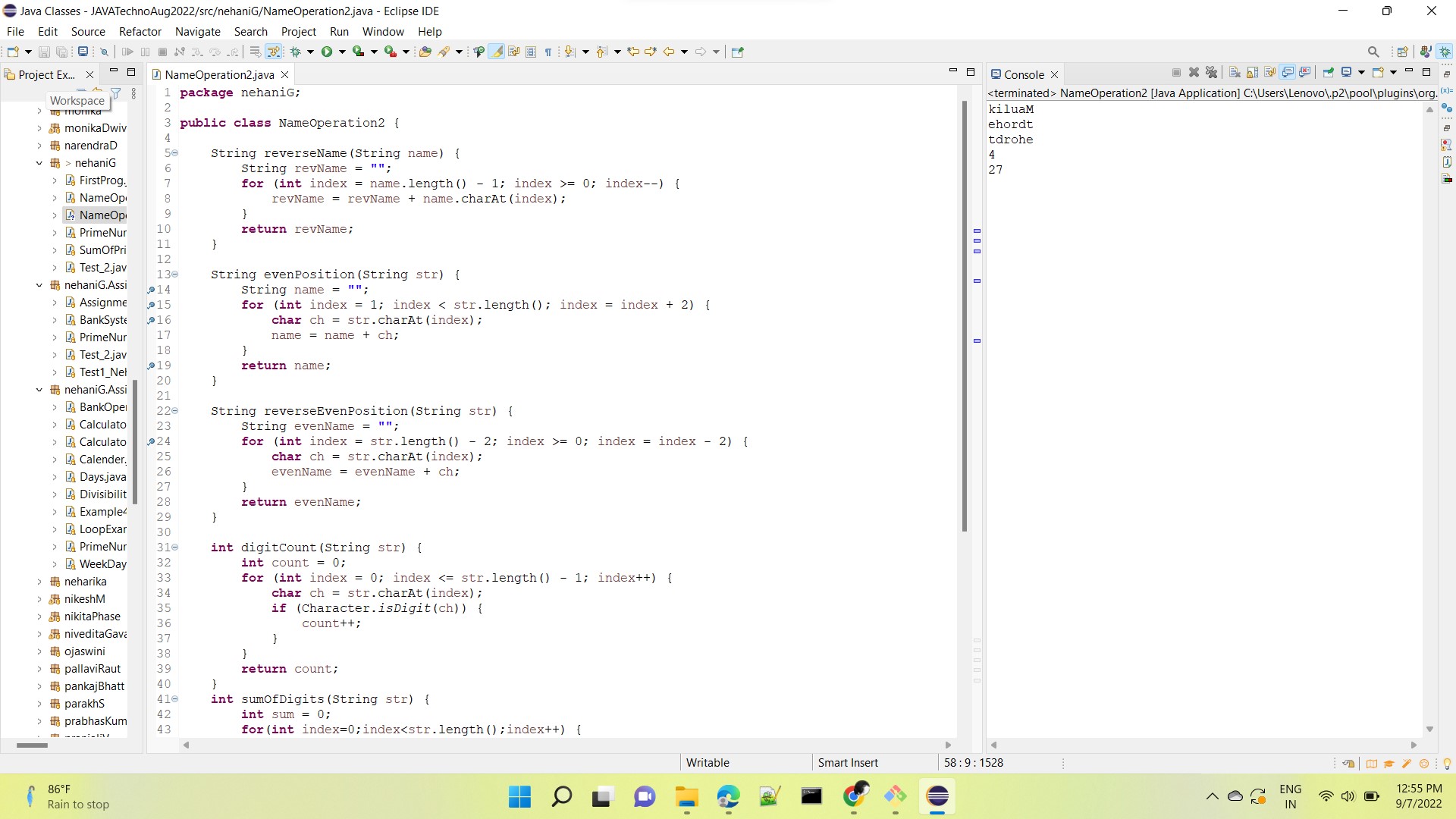 Assignment17_Nehanig by Nehani · Pull Request #543 · KrishnaKTechnocredits/JAVATechnoAug2022 ...