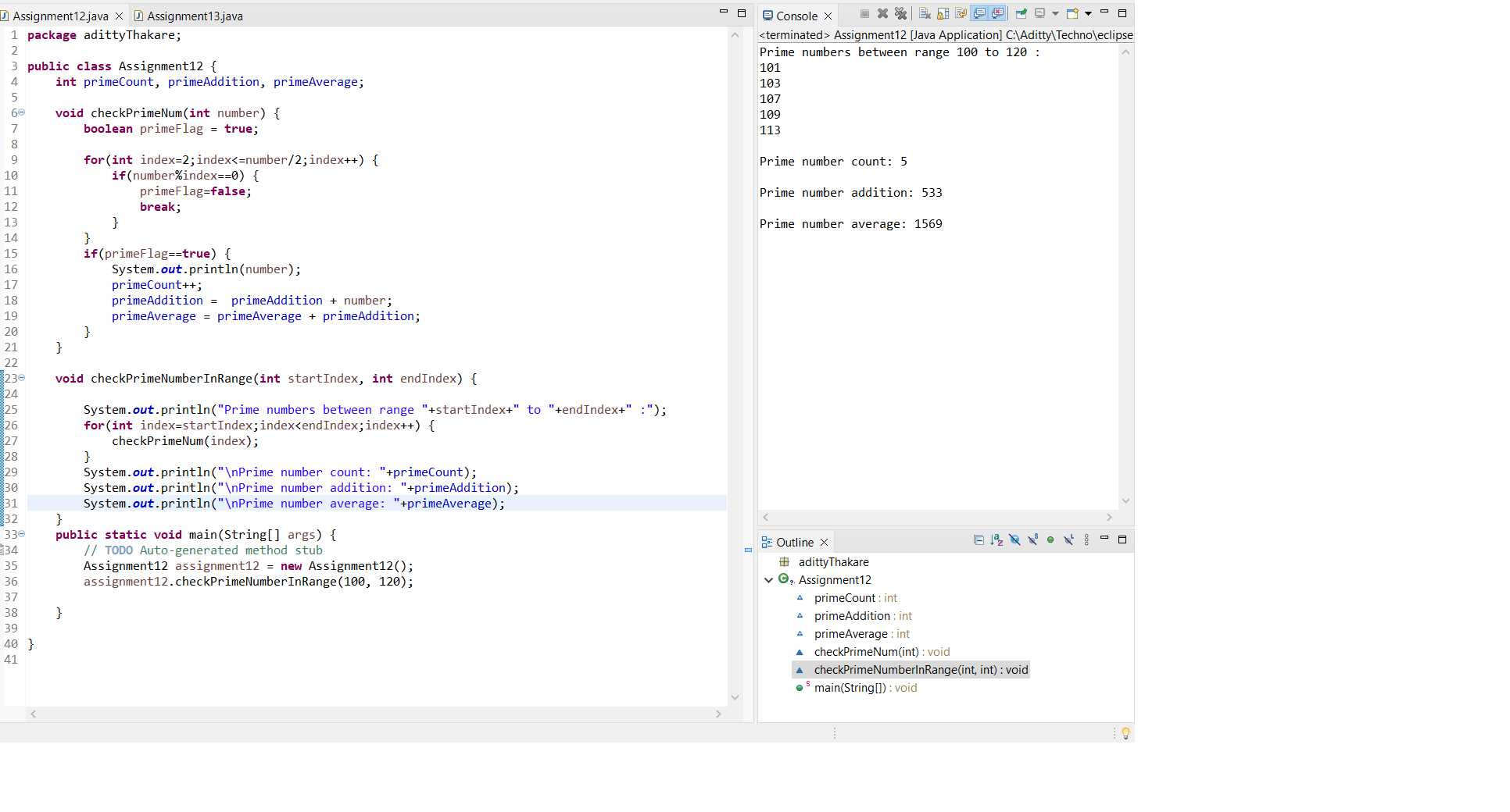Assignment12-13_Aditty by AdittyThakare10 · Pull Request #273 · KrishnaKTechnocredits ...