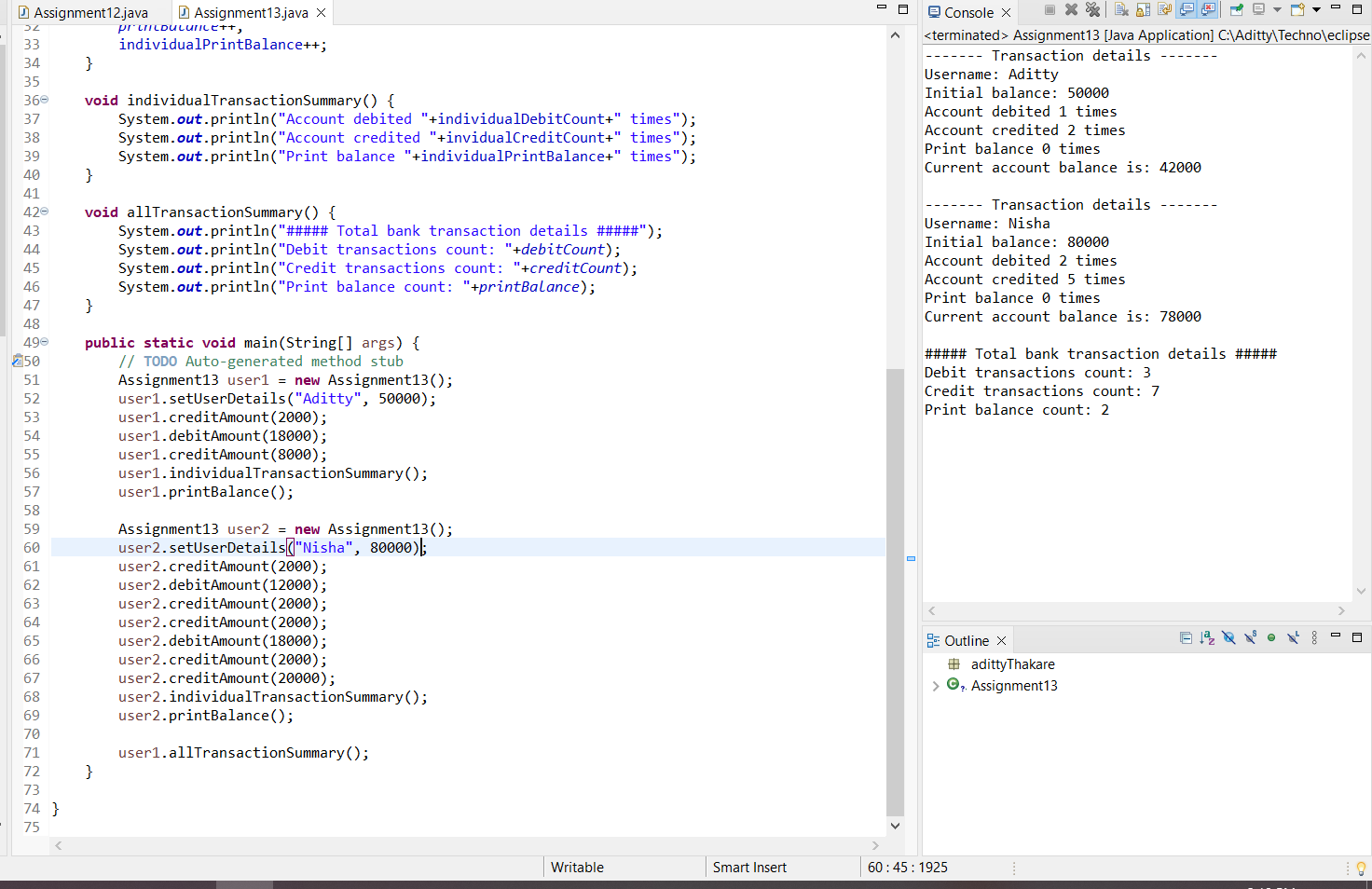 Assignment12-13_Aditty by AdittyThakare10 · Pull Request #273 · KrishnaKTechnocredits ...