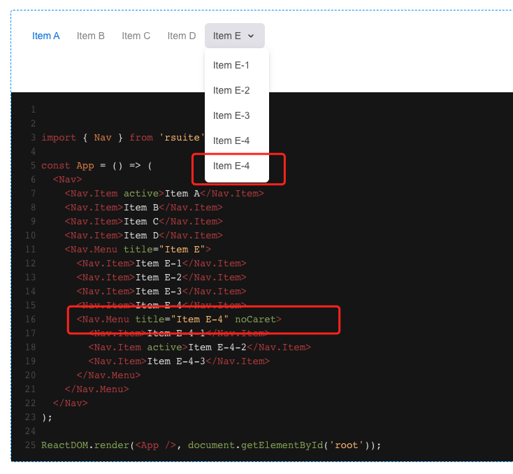 fix(NavMenu): fix `noCaret` has No Effect on a Sub-menu by Yuiai01 ...