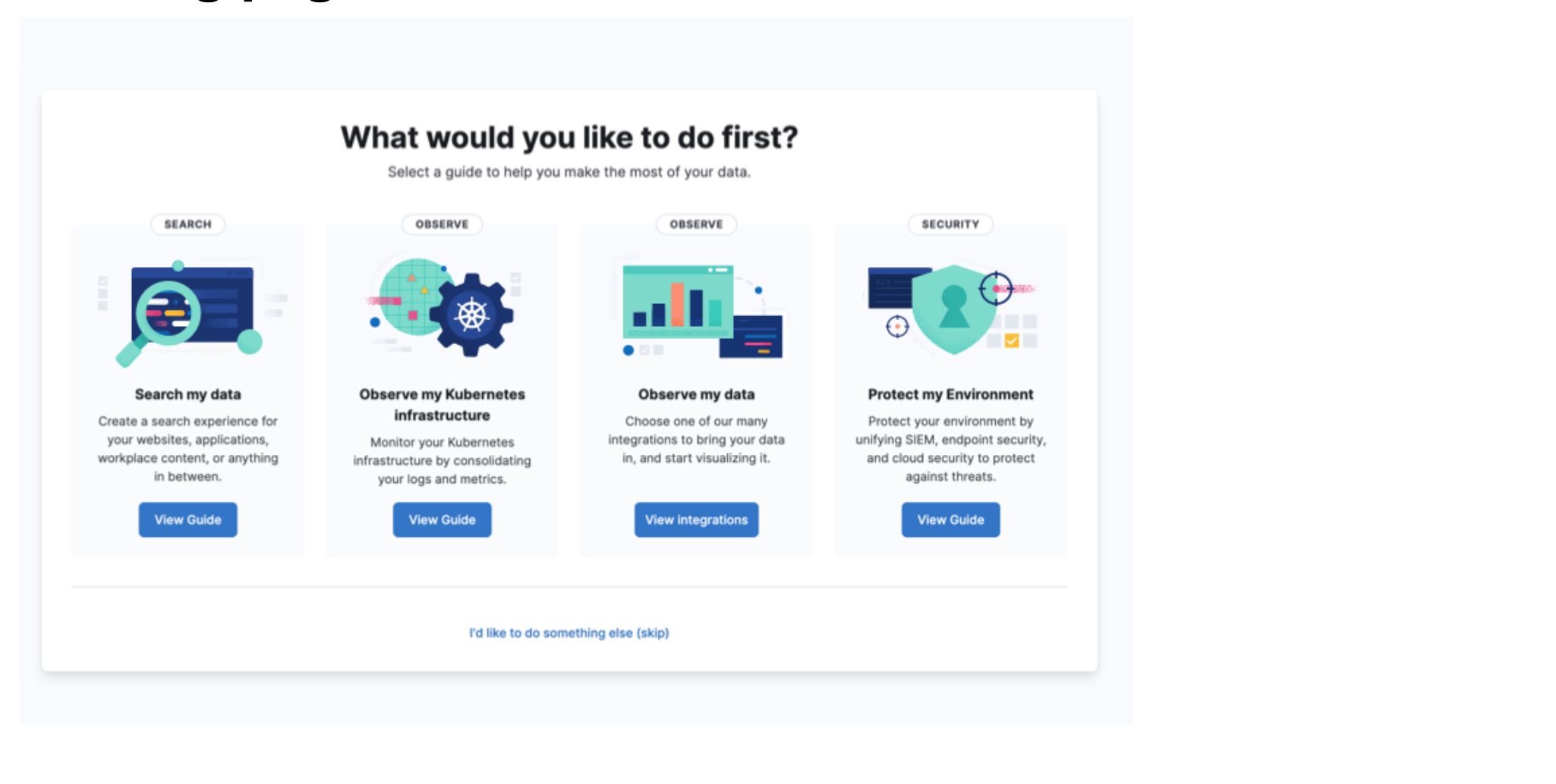 [Guided onboarding] Update landing page illustrations · Issue #147384 · elastic/kibana · GitHub
