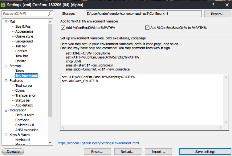 Something wrong with Windows 10 UTF-8 support. · Issue #1986 · cmderdev/cmder · GitHub