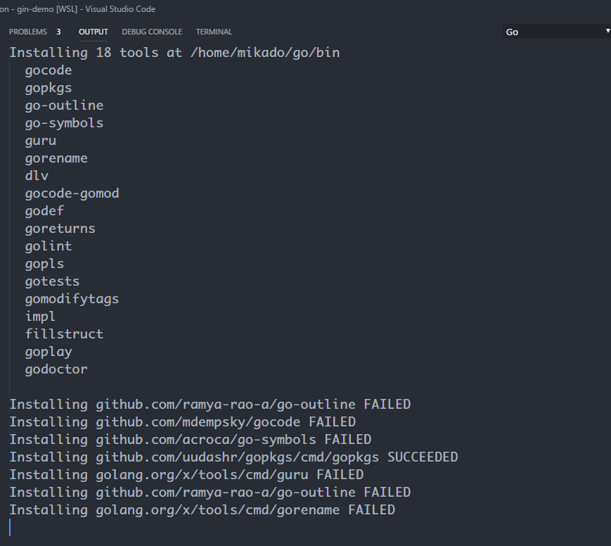 Cannot Install Go Tools On Remote Wsl · Issue 2656 · Microsoftvscode Go · Github