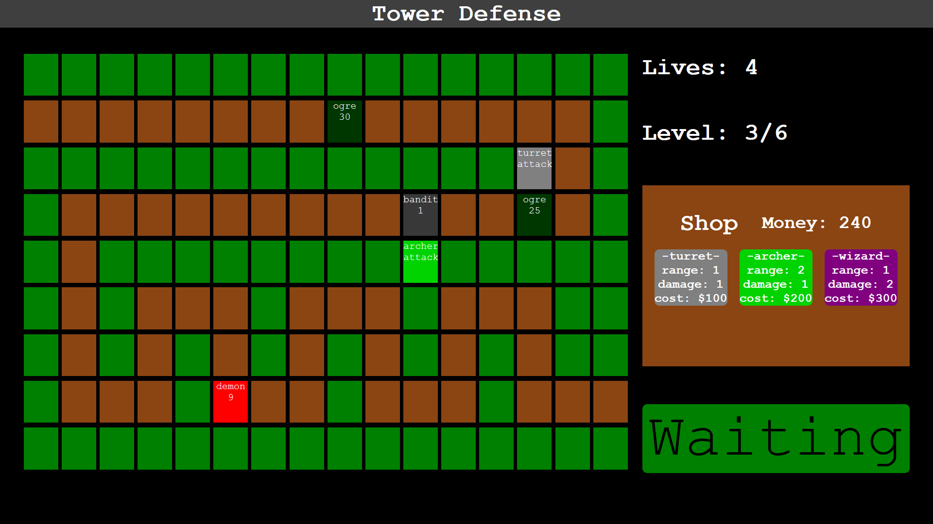 Github Mtfehrertower Defense Game React A Tower Defense Game Built Using React 