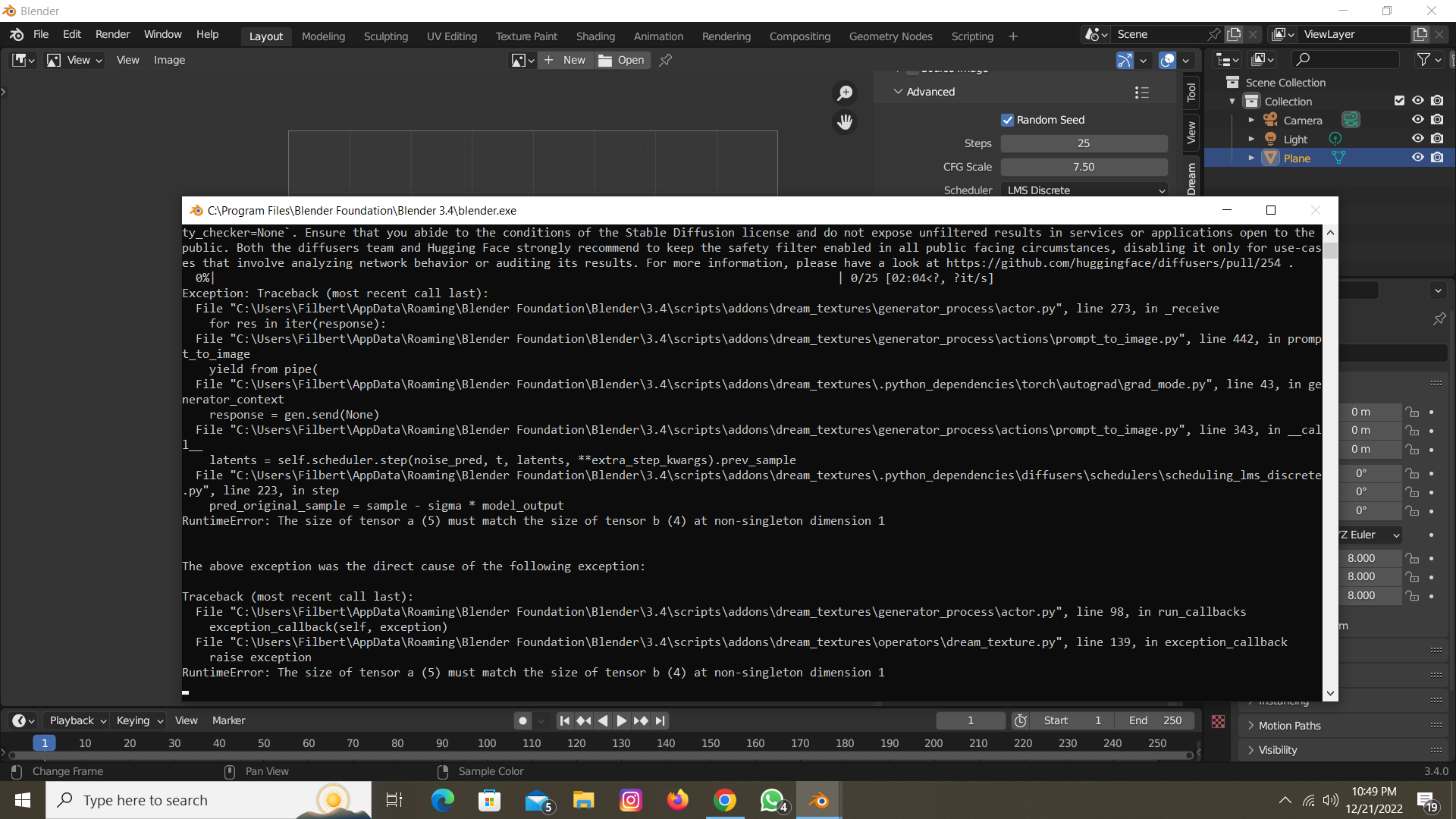 Image Cant be generated on a 1080 by 1080 size · Issue #465 · carson-katri/dream-textures · GitHub