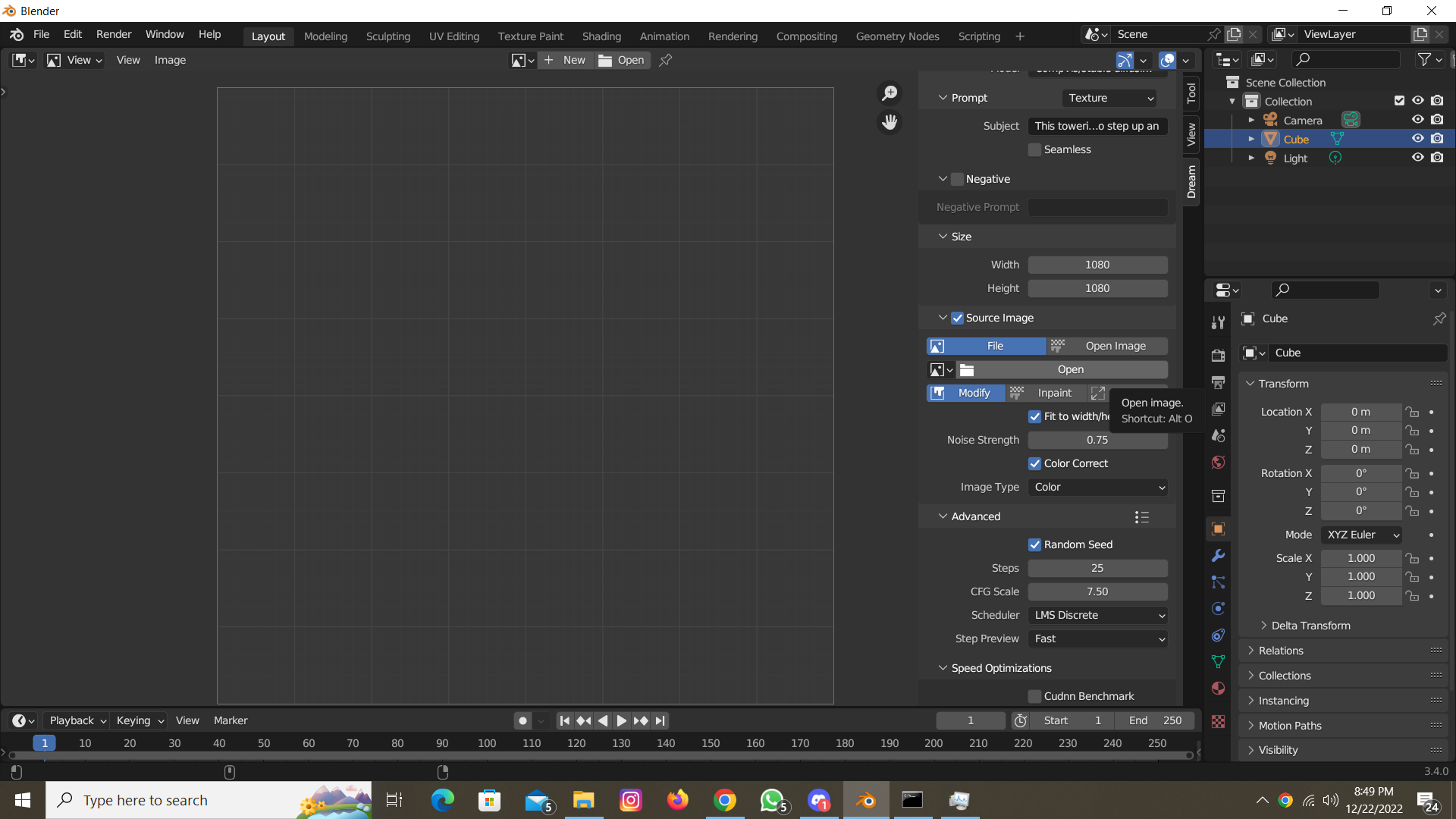 Image Cant be generated on a 1080 by 1080 size · Issue #465 · carson-katri/dream-textures · GitHub