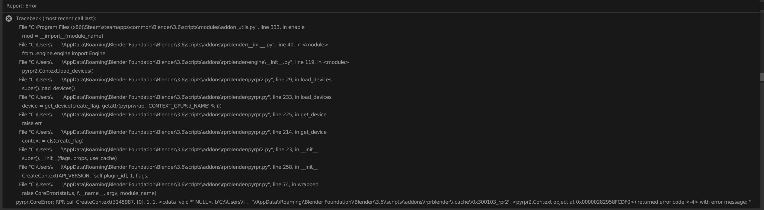 Unable to activate RPR in blender gets Error · Issue #653 · GPUOpen-LibrariesAndSDKs ...
