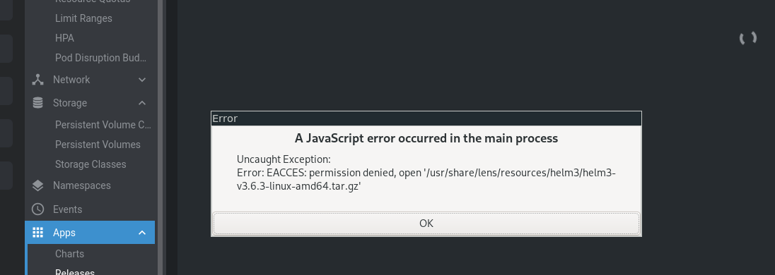 JavaScript Error: "Apps" Section on open · Issue #4697 · lensapp/lens · GitHub