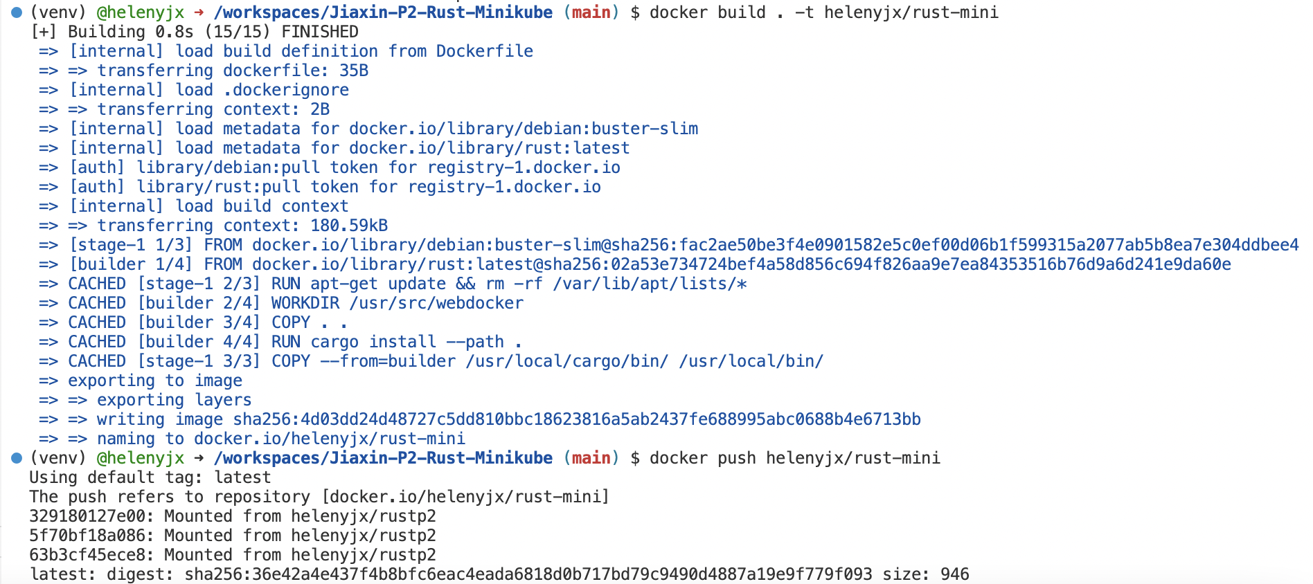 GitHub - nogibjj/Jiaxin-P2-Rust-Minikube