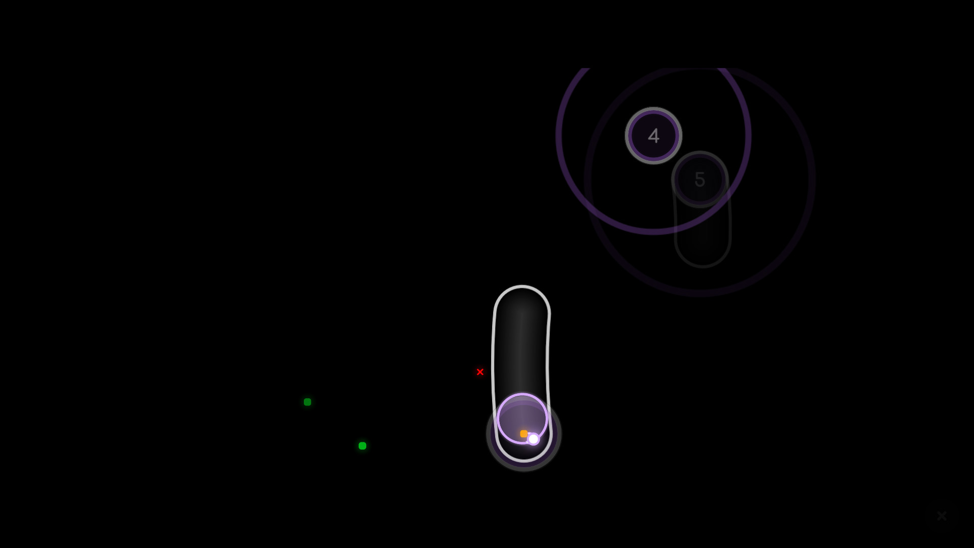 Cut-off approach circles at edge of screen when screen scaling · ppy ...