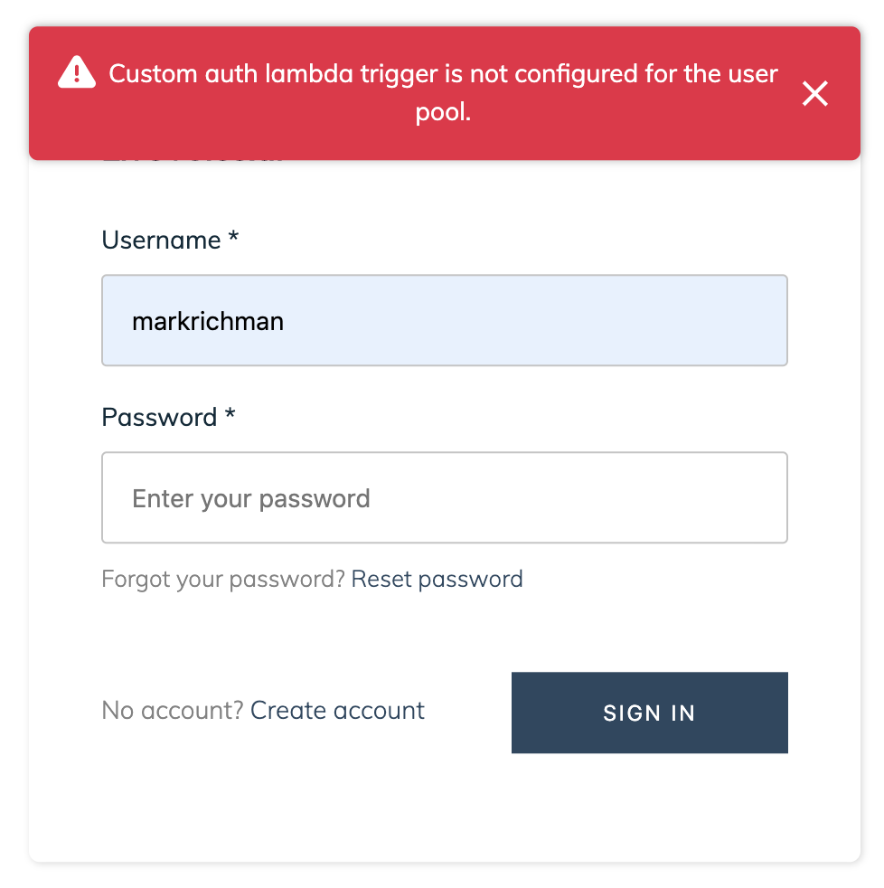 Amplify React, SignIn Auth Component, password field not required · Issue #4390 · aws-amplify ...