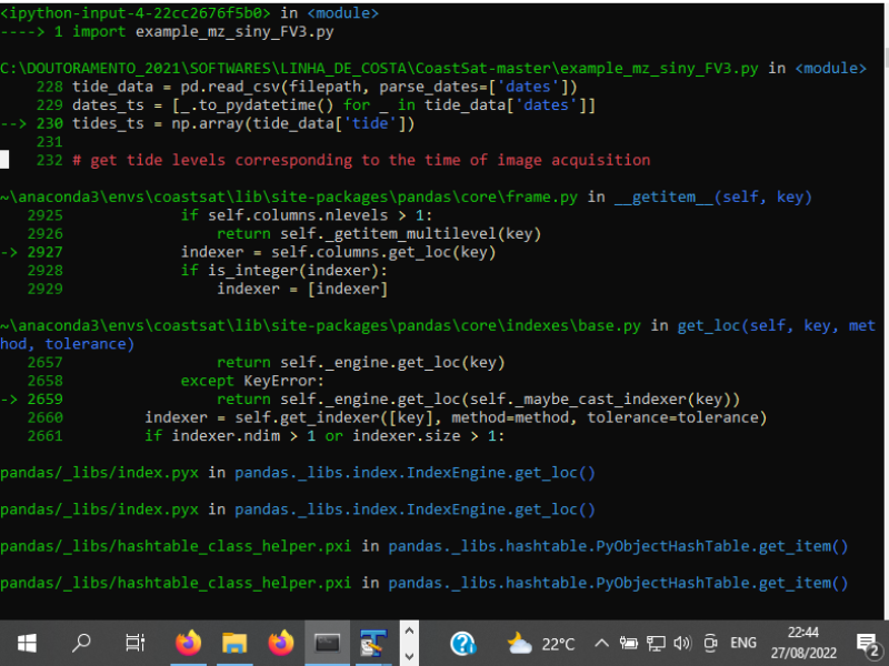Get Tide Levels Corresponding To The Time Of Image Acquisition · Issue
