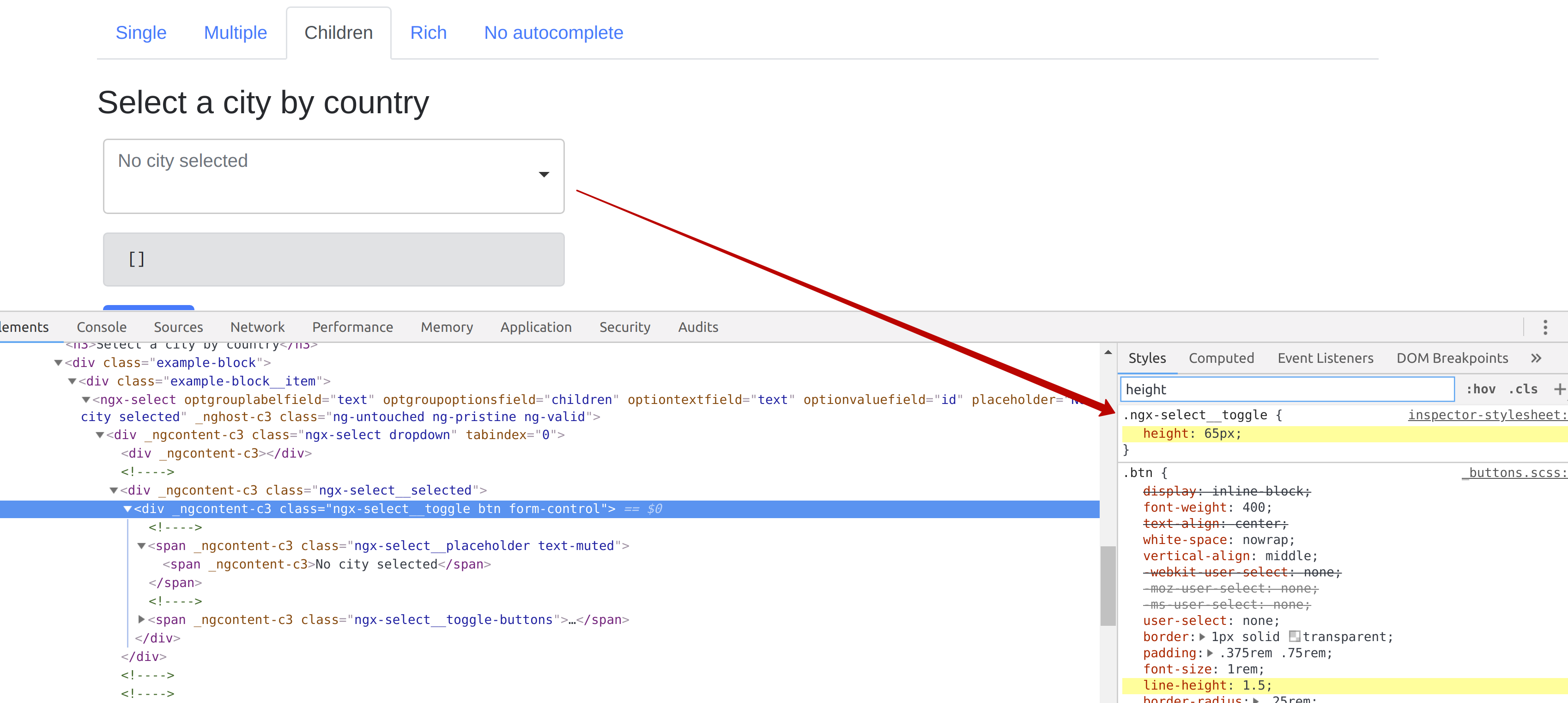 Custom CSS Styles Issue 136 Optimistex ngx select ex GitHub