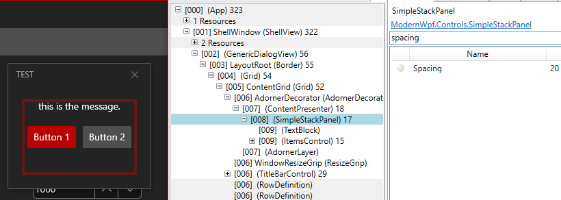 Opening a dialog window with SizeToContent used makes some weird artifacts from the resize ...
