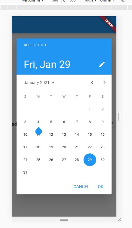 Cursor from TextField is visible over datePicker. · Issue #74940 · flutter/flutter · GitHub