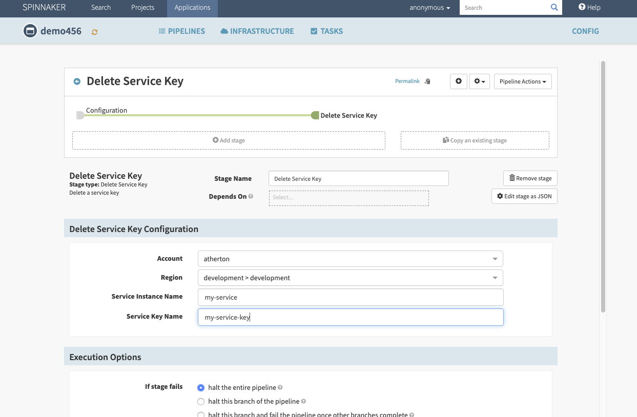 Add Delete Service Key Pipeline Stage · Issue #4250 · spinnaker/spinnaker · GitHub