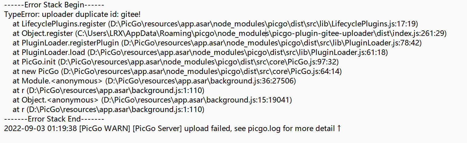 typora上传报错 uploader duplicate id: gitee! · Issue #456 · Molunerfinn/PicGo · GitHub