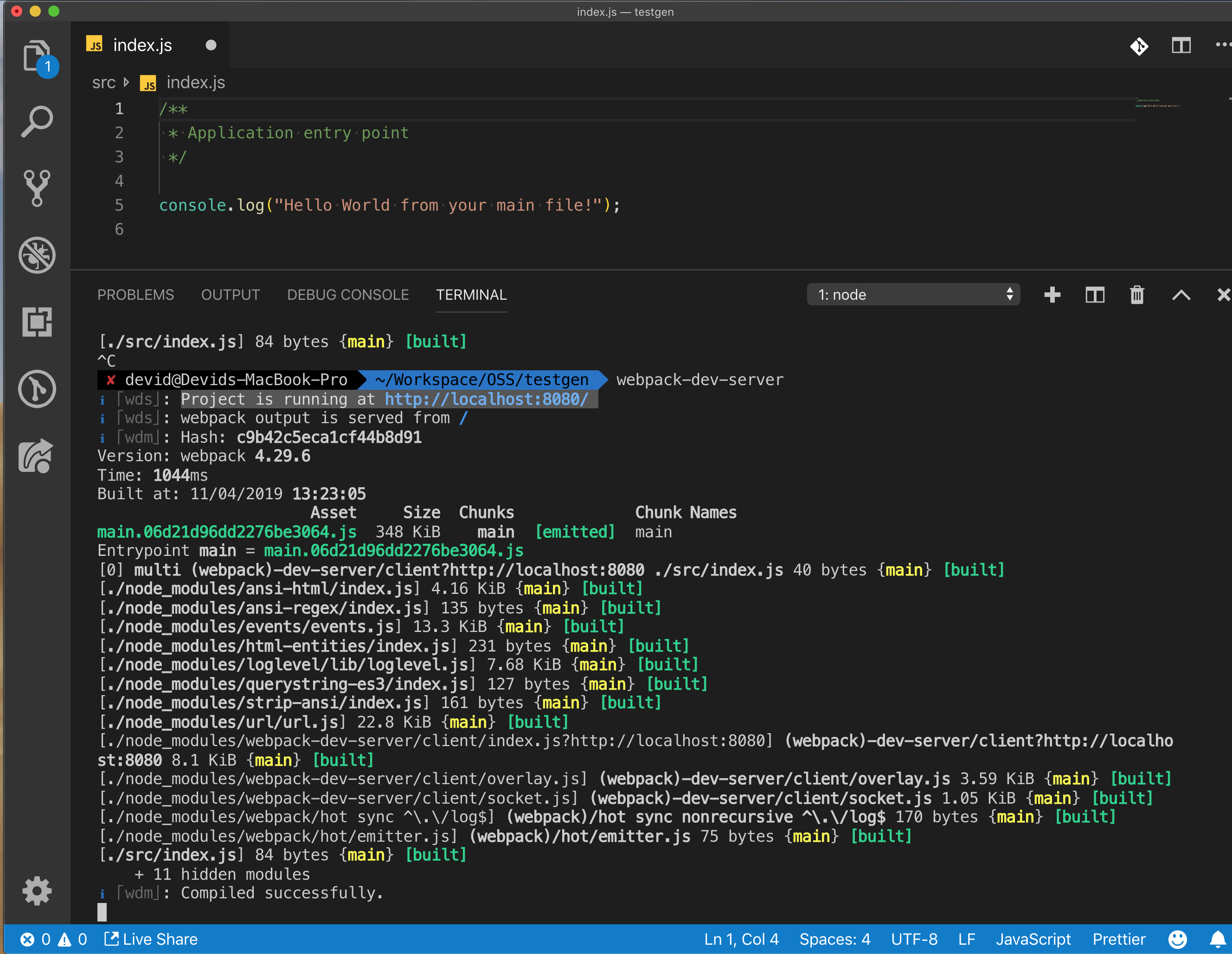 [NEXT]: Re-visualizing the new CLI Interface · Issue #819 · webpack/webpack-cli · GitHub
