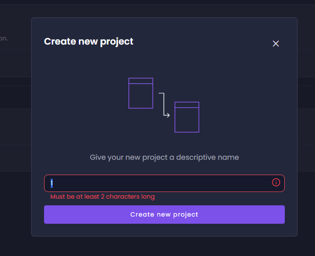 🐛 Bug Report Wrong Design For Error With Project Name · Issue 4560