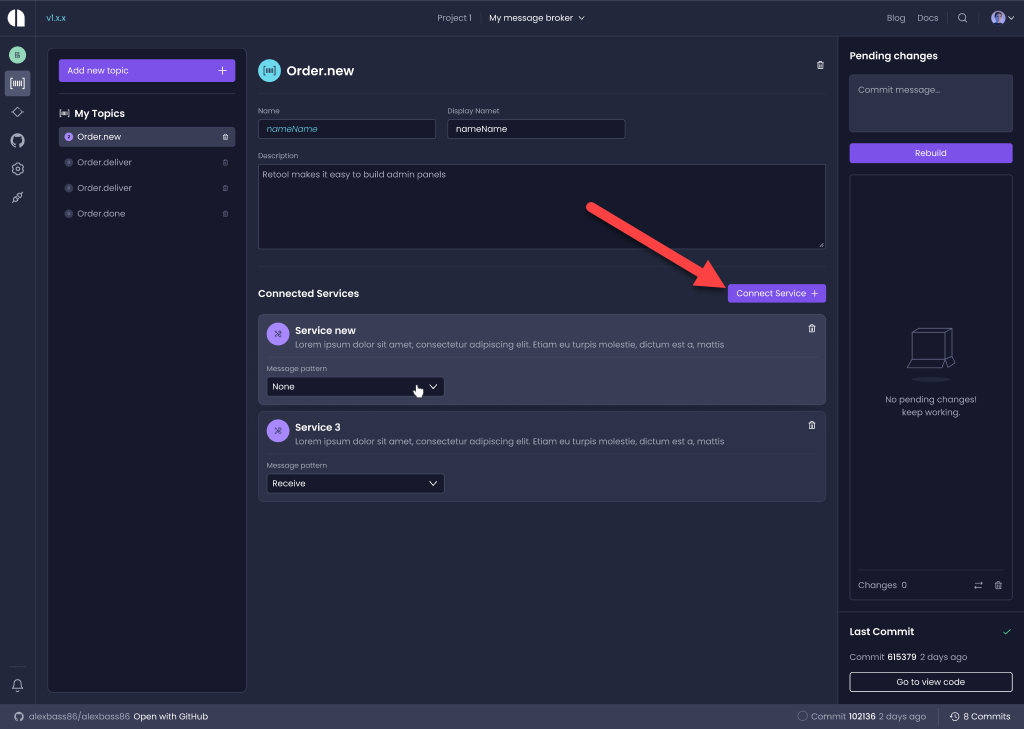 As User - I want to easily connect services to my Message Broker topics · Issue #4653 ...