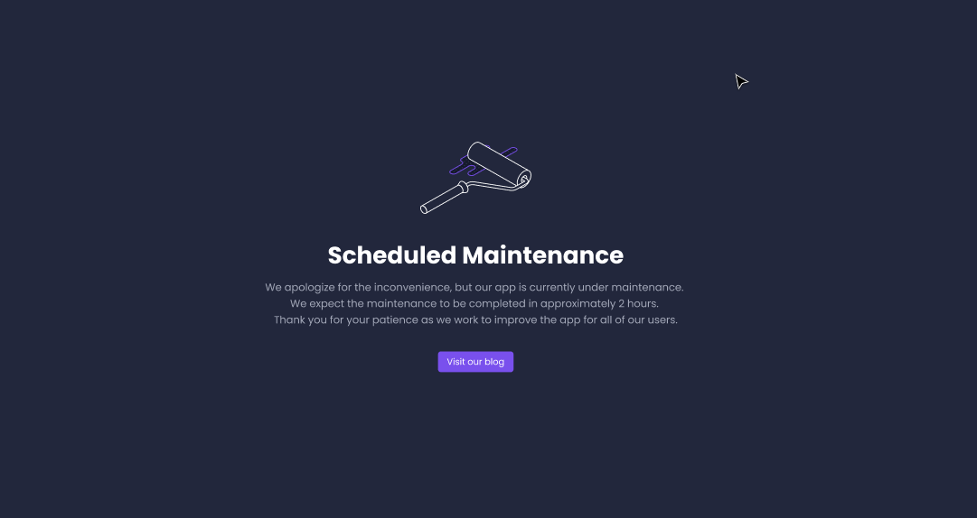 As User - I want to see "Under Maintenance" page while the app is down · Issue #4867 ...