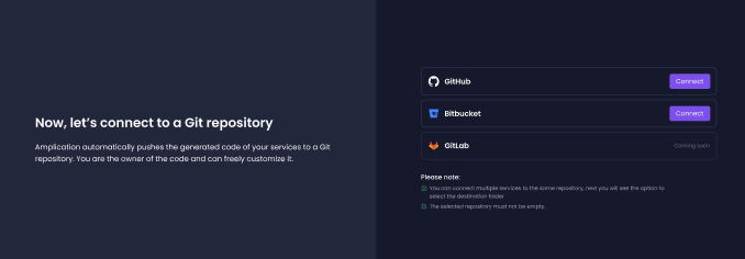 As User - I want a better experience with connecting to a git provider ...