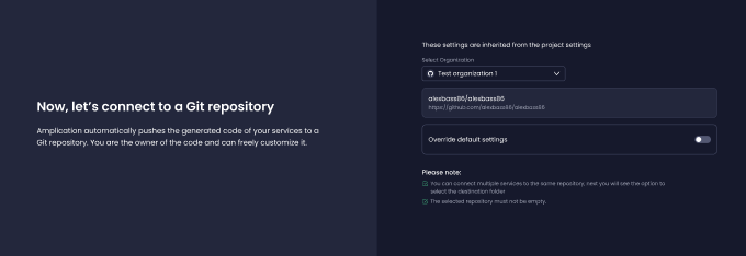 As User - I want a better experience with connecting to a git provider when creating the first ...