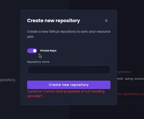 As User - I want to easily understand how to select private or public repo when I create a new ...