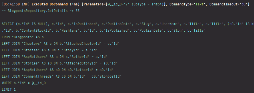 Any way to set it up to work with the default logging? · Issue #131 · linq2db/linq2db ...