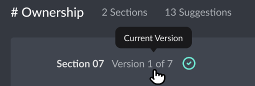 Current Version Tooltip On Hover · Issue 173 · Consenz Iowebapp · Github 