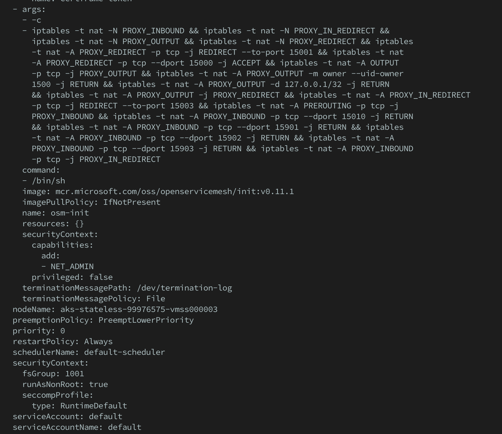 init container always running as root even when sidecar ...