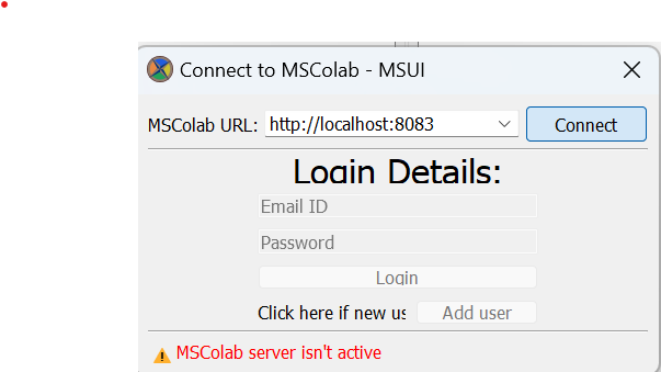 Fixing the "Connect to MsColab-MSUI" ui on windows · Issue #1732 · Open-MSS/MSS · GitHub