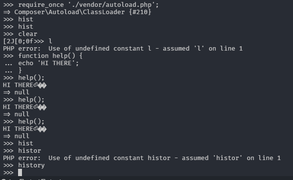 No support for goto · Issue #394 · bobthecow/psysh · GitHub