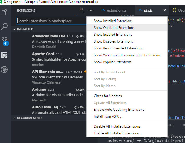Make Outdated extensions prominent in the Extensions view · Issue ...