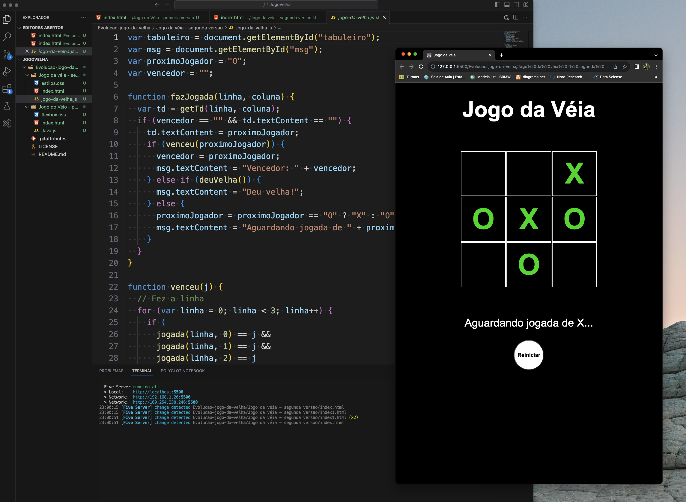 GitHub - marceloabbadia/Evolucao-jogo-da-velha: A primeira versão do jogo da velha que realizei ...
