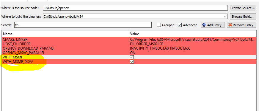 Compiling to enable MSMF support? · Issue #869 · shimat/opencvsharp · GitHub