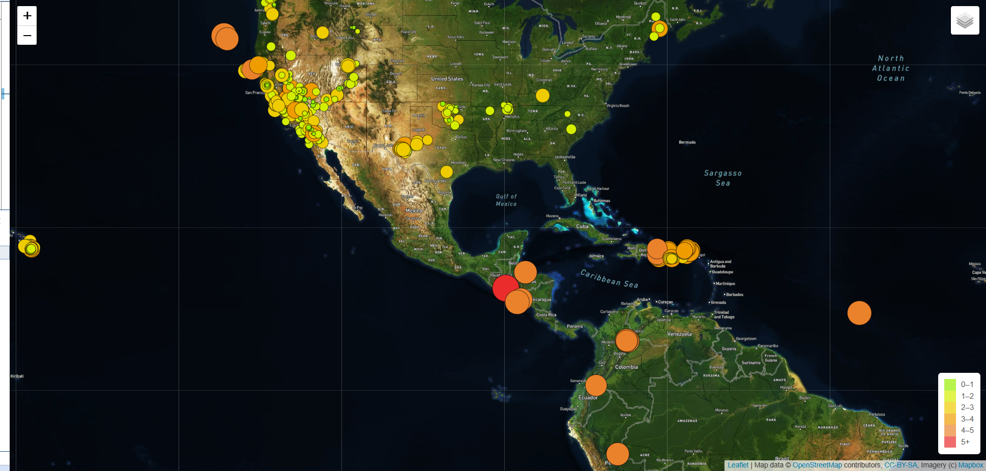 Mapping_Earthquakes | Use HTML, Leaflet, JavaScript and others