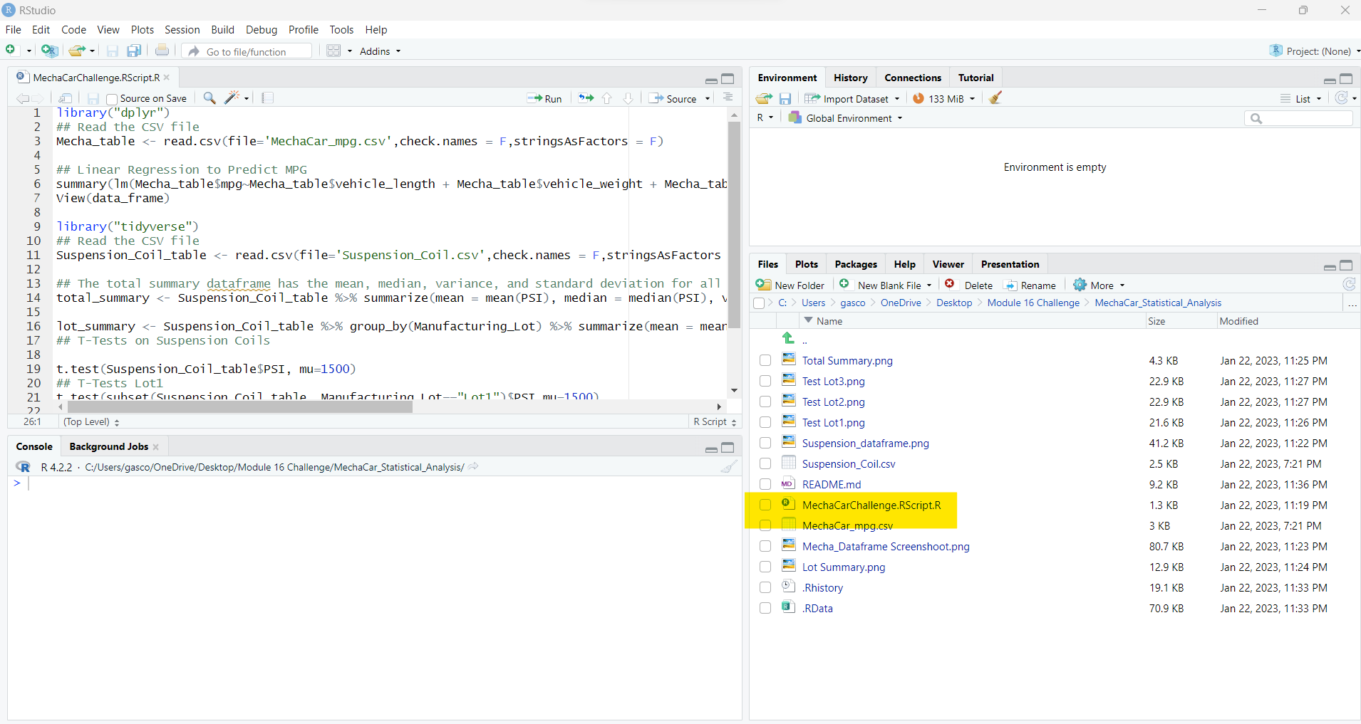 GitHub - gasconma1960/MechaCar_Statistical_Analysis