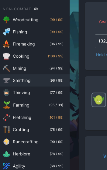 [Bug]: Non combat skills remove self from menu · Issue #2578 · MelvorIdle/melvoridle.github.io ...