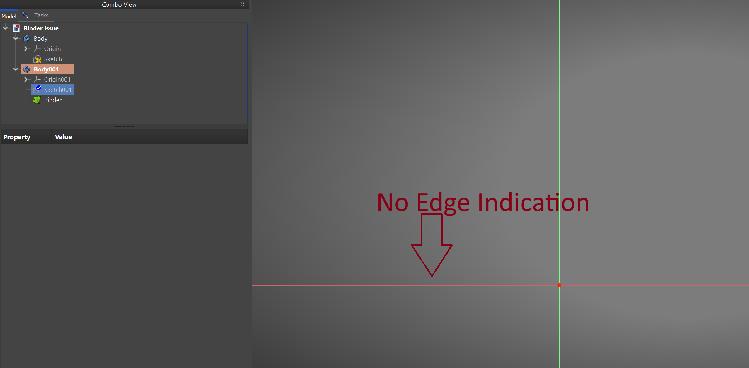 Problem Partdesign Subobject Binder Binder Edges Are Invisible In