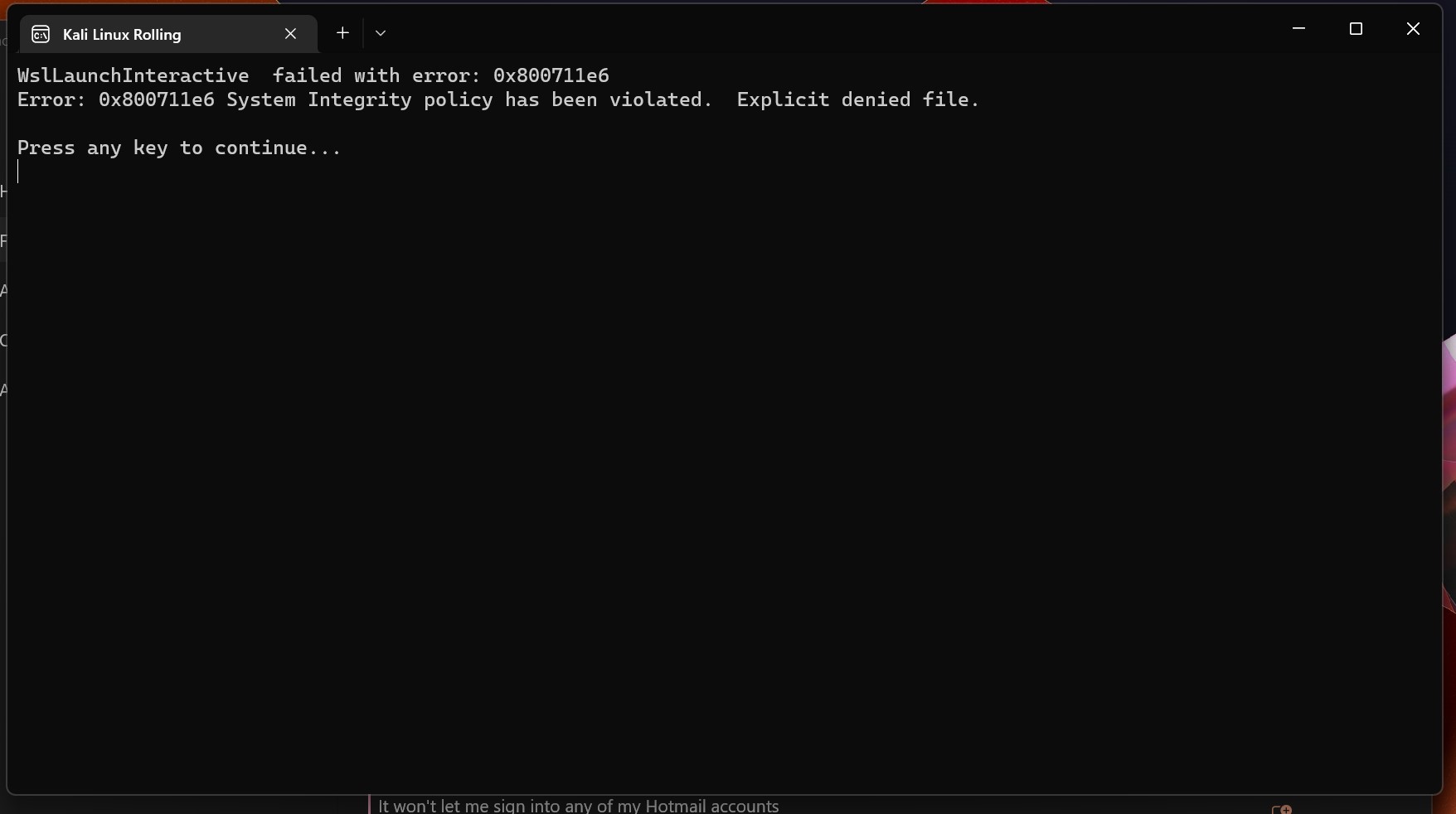 Smart App Control Blocking Some Or All Features Of Wsl And Kali Linux App · Issue 9596 