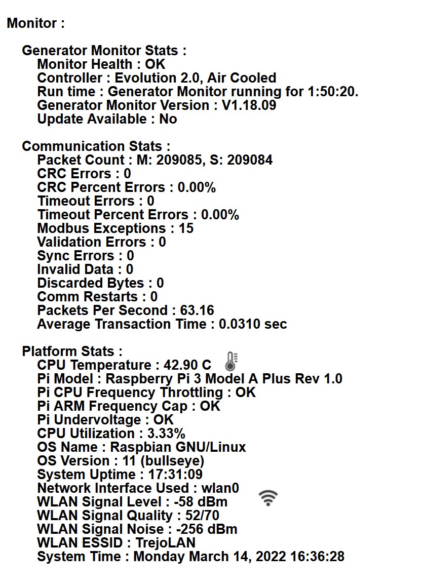 Genmon not showing 3-phase utility and generator voltage information ...