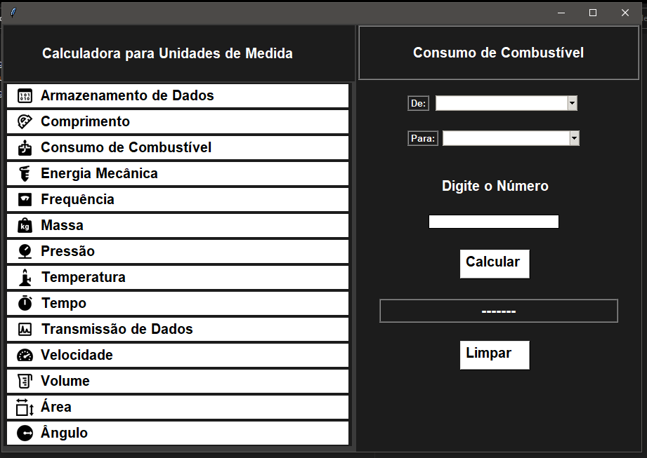 GitHub - lucasgoncolm2003/Calculadora_de_Unidades_de_Medidas_com_Tkinter: Calculadora de ...
