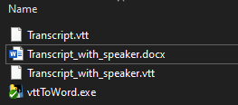 GitHub - henrykimKR/vttToWord: Convert vtt file to word file (Automation)