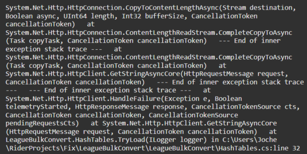 Couldn't Download Hashtable · Issue #104 · jochem-waque/LeagueConvert · GitHub