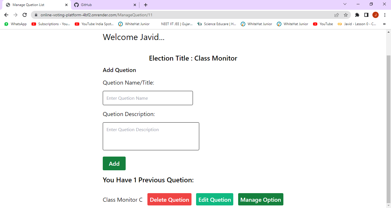 GitHub - JavidSumra/Online-Voting-System