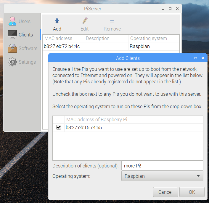 New user accounts must be filled... · Issue #1 · raspberrypi/piserver · GitHub