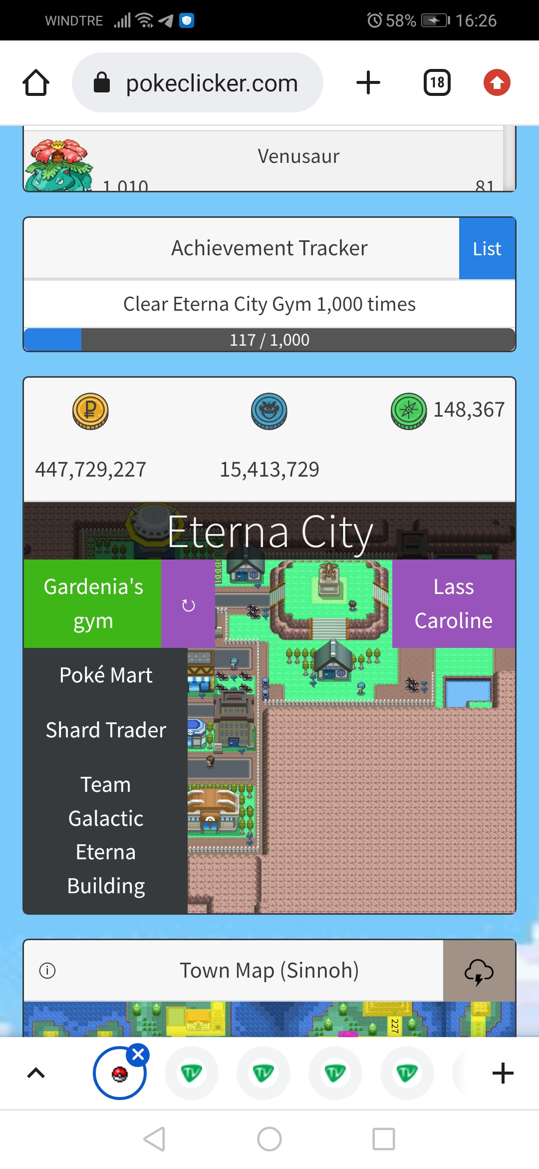 [BUG] Eterna City auto rebattle doesn't work · Issue #2913 · pokeclicker/pokeclicker · GitHub