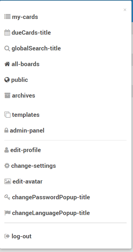 Localization text not being set properly, can't change language · Issue #4526 · wekan/wekan · GitHub